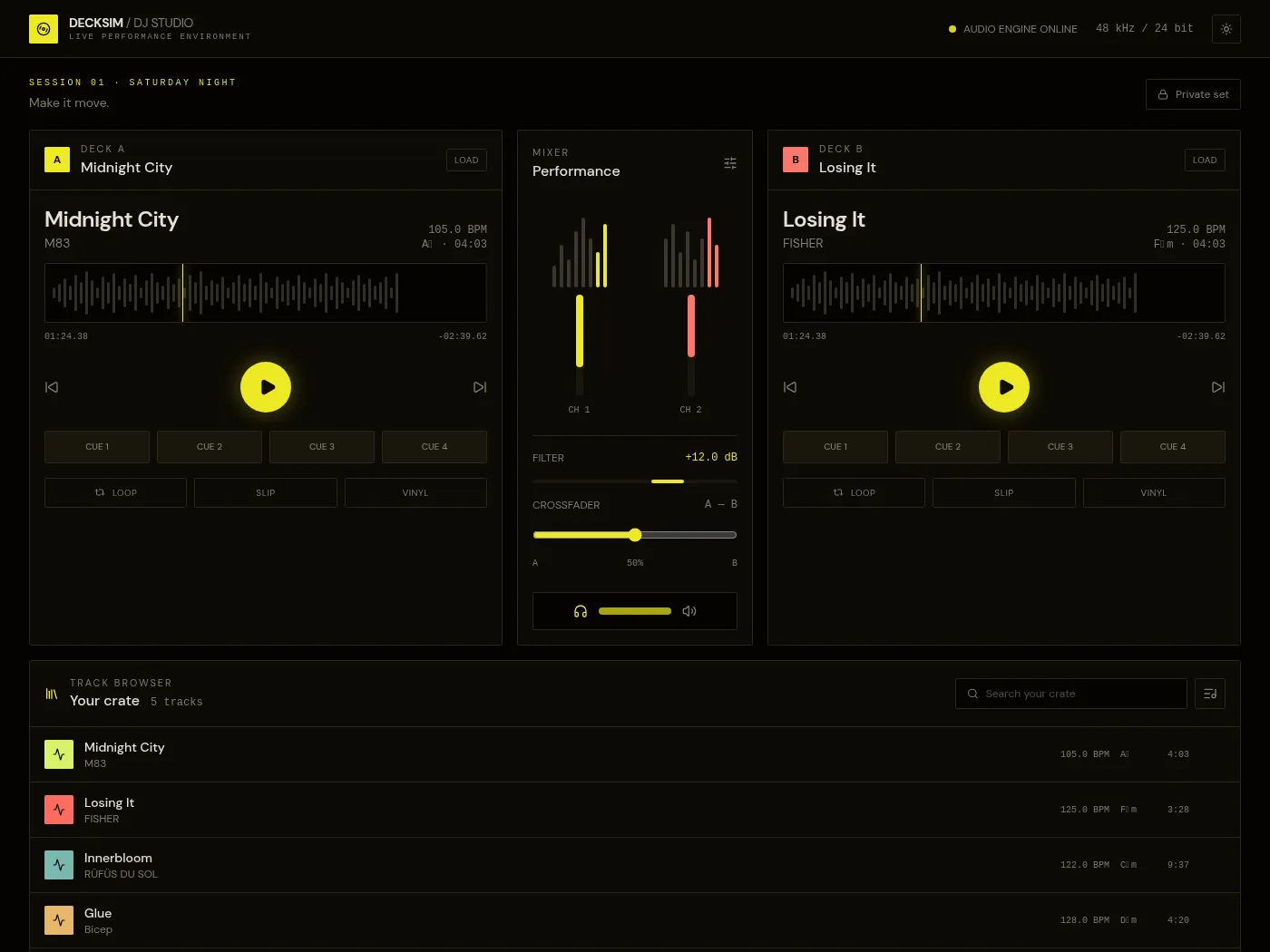 DeckSim DJ Studio