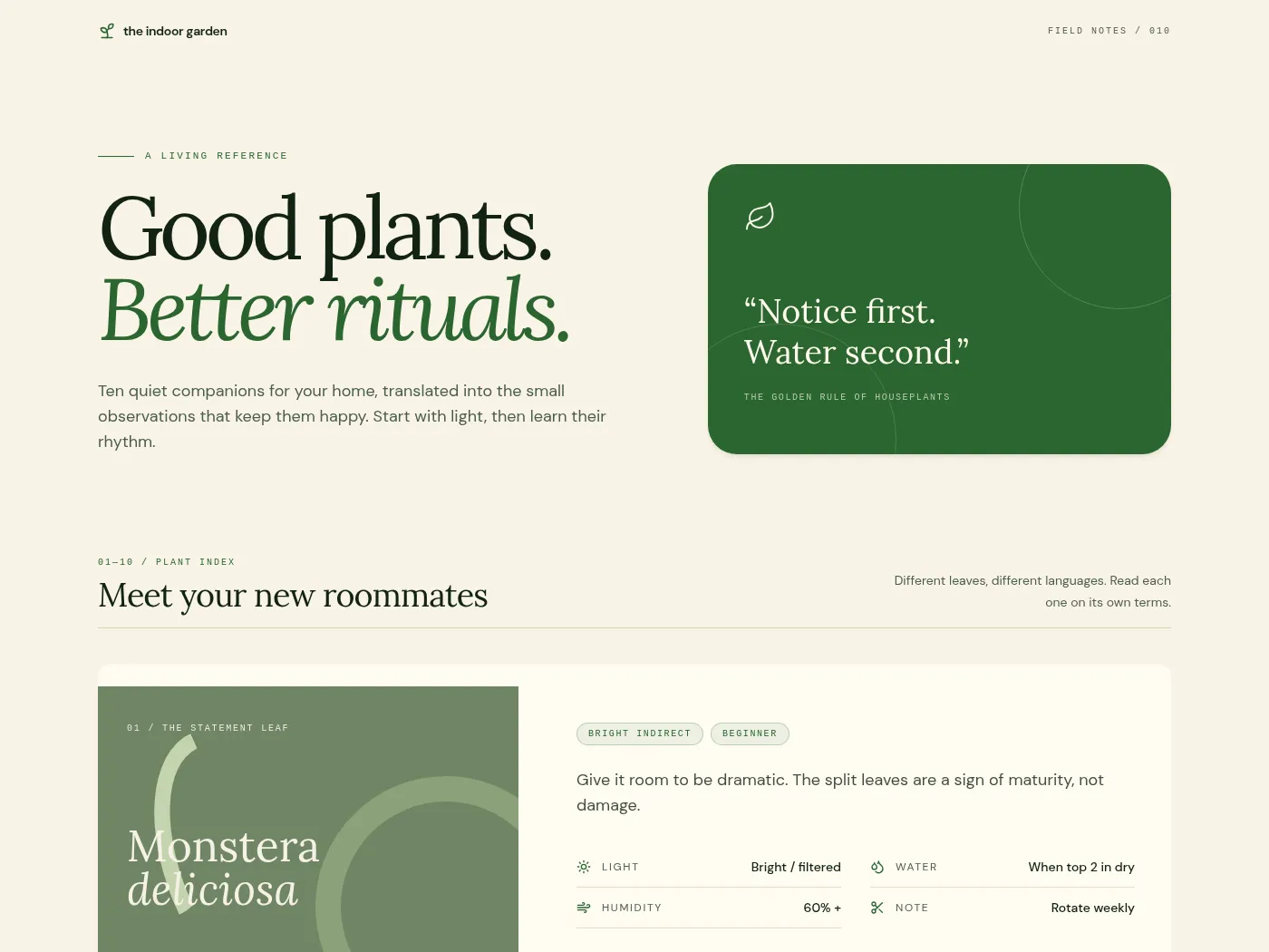 Plant Guide One-Pager