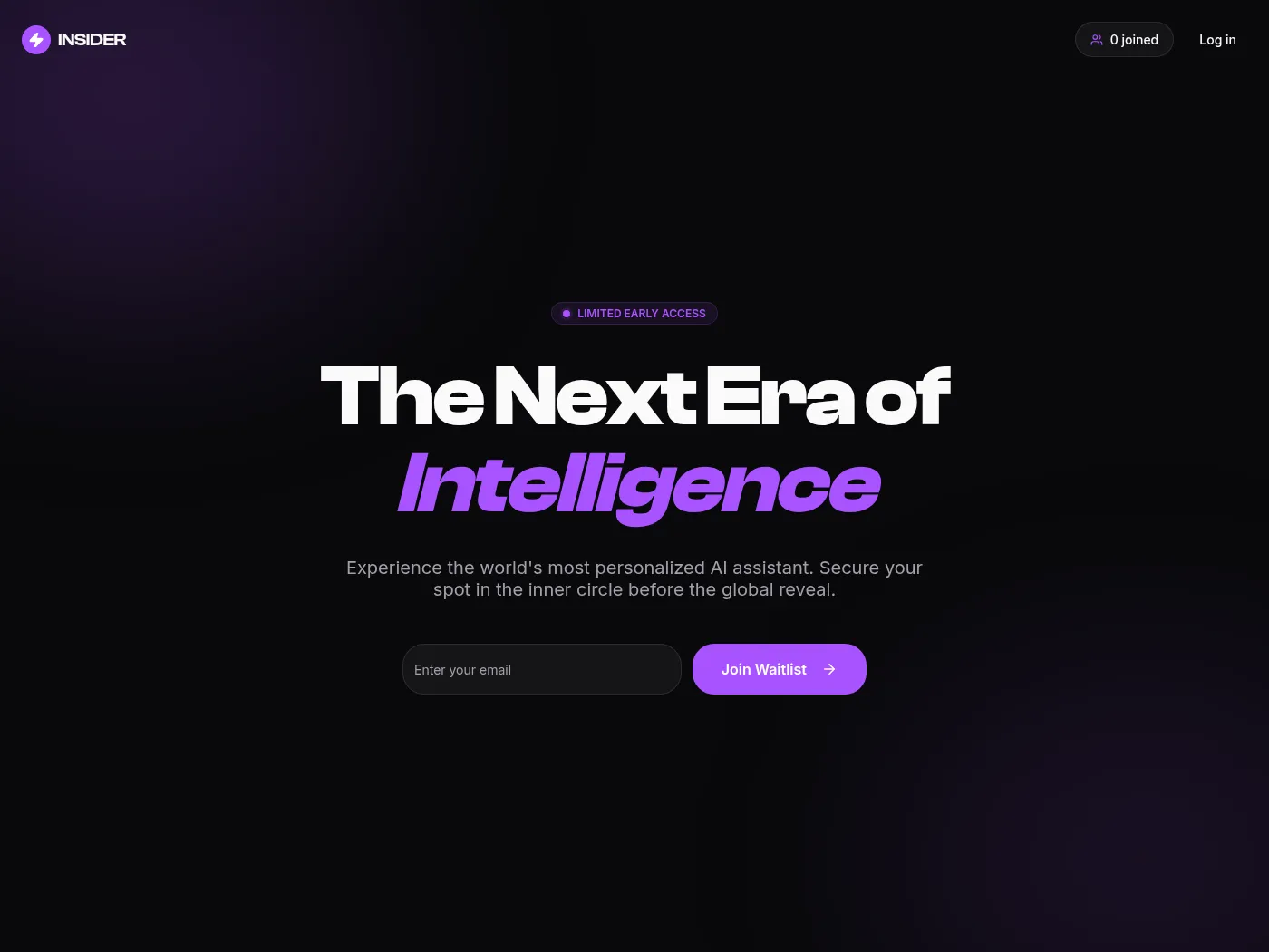 Insider Waitlist AI Site