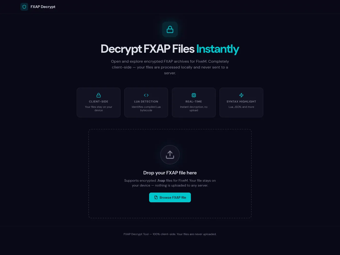 FXAP Decrypt Tool for FiveM