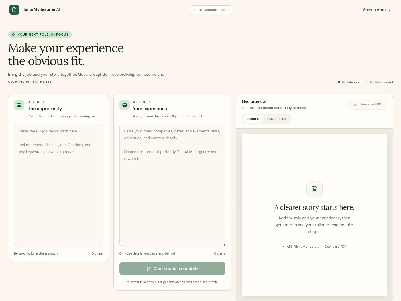 TailorMyResume AI