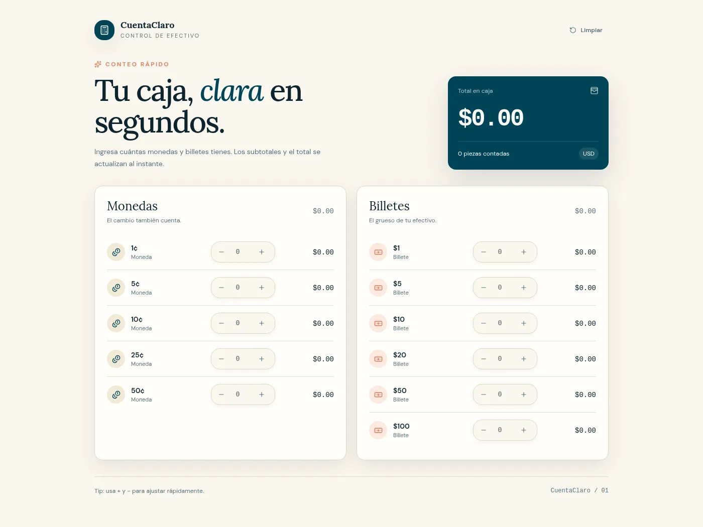Cash Denomination Calculator