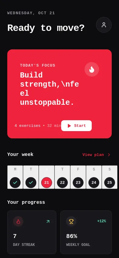 FitMeUpNow Fitness App