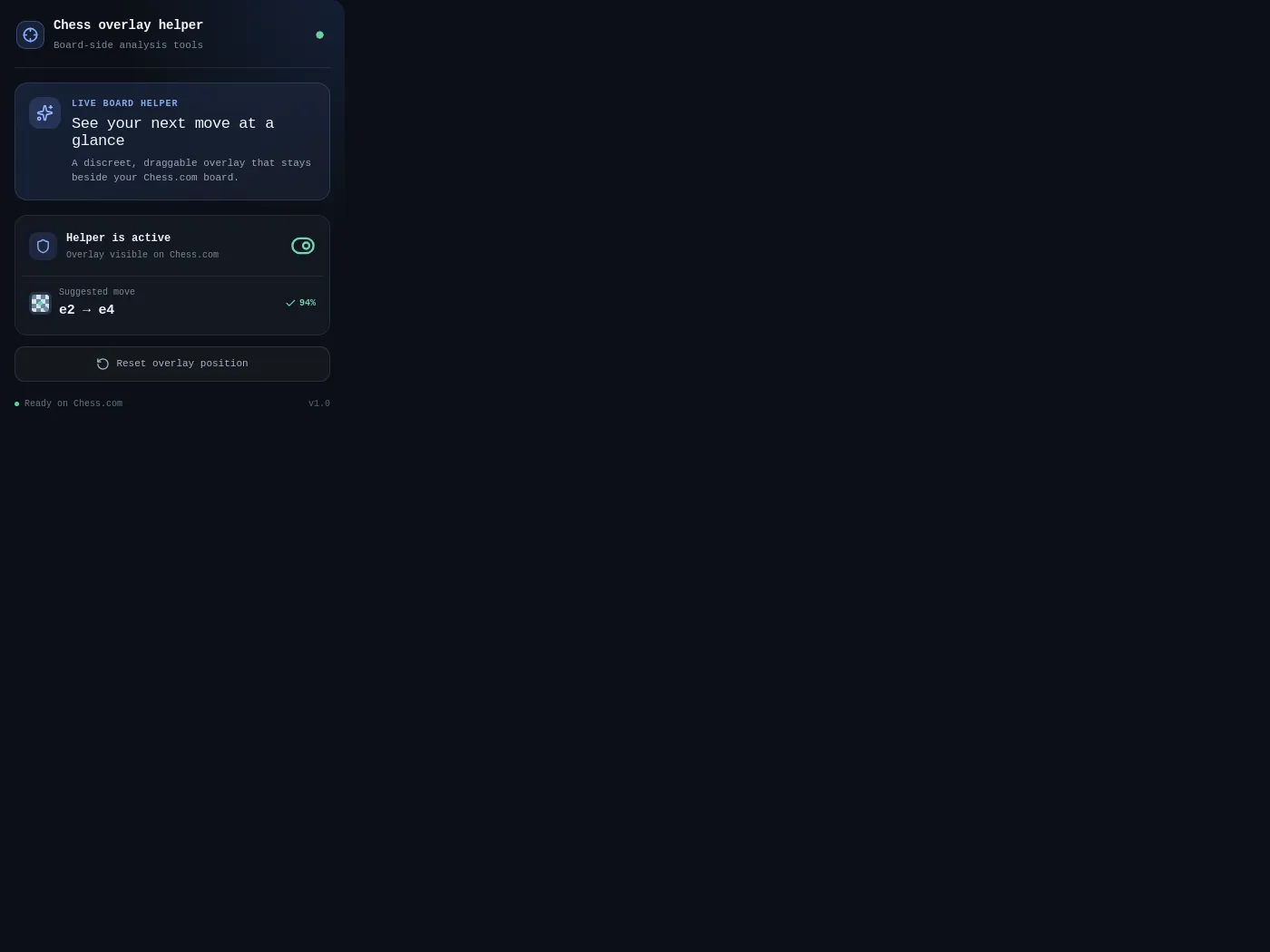 Chess.com Overlay Helper