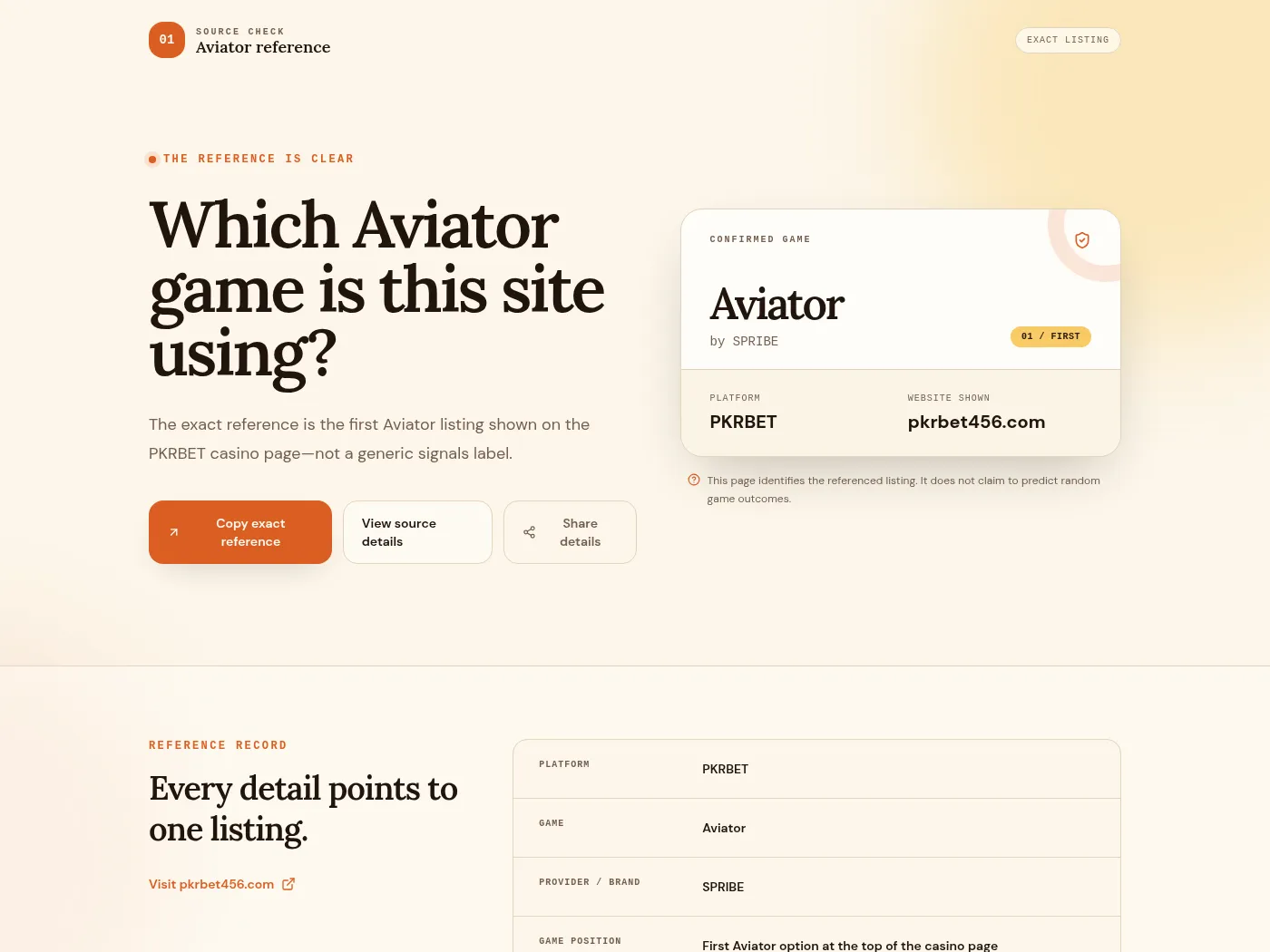 Aviator Signal Platform Info