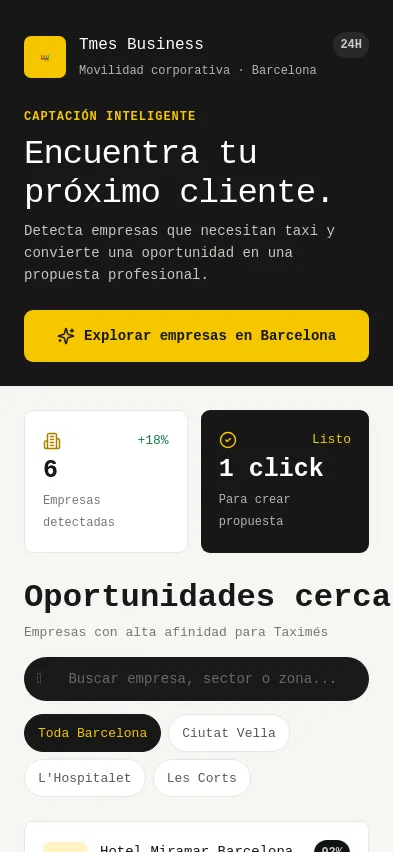 Tmes Business Taxi App