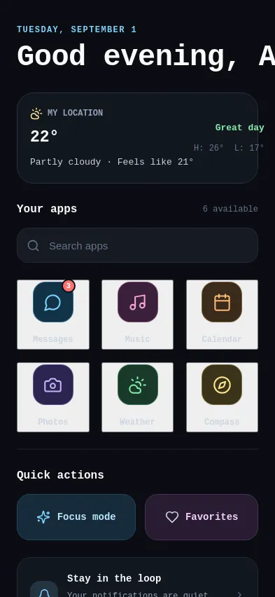 DualOS Mobile Launcher