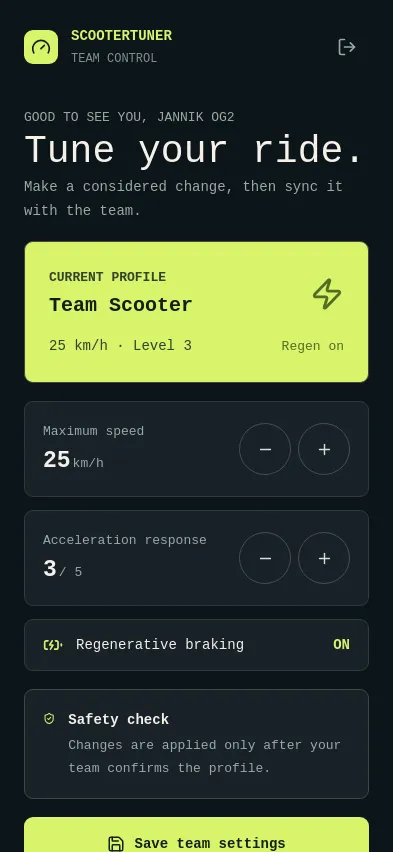 ScooterTuner Mobile