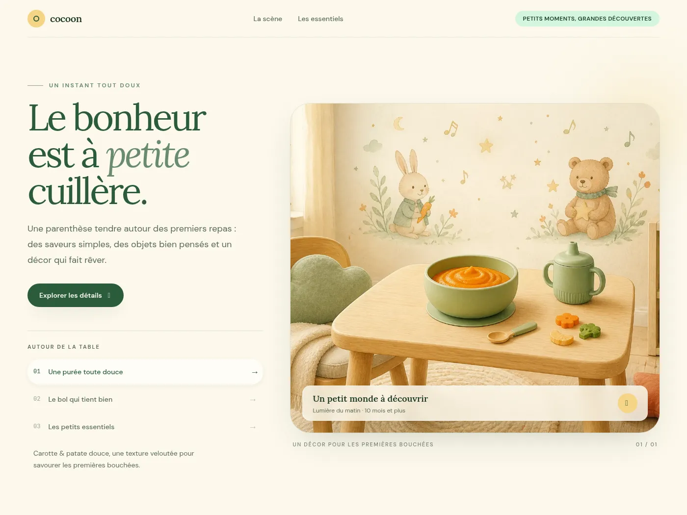 Cocoon Baby Dining Scene
