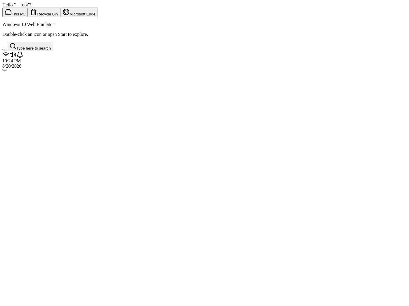 Win10 Web Emulator
