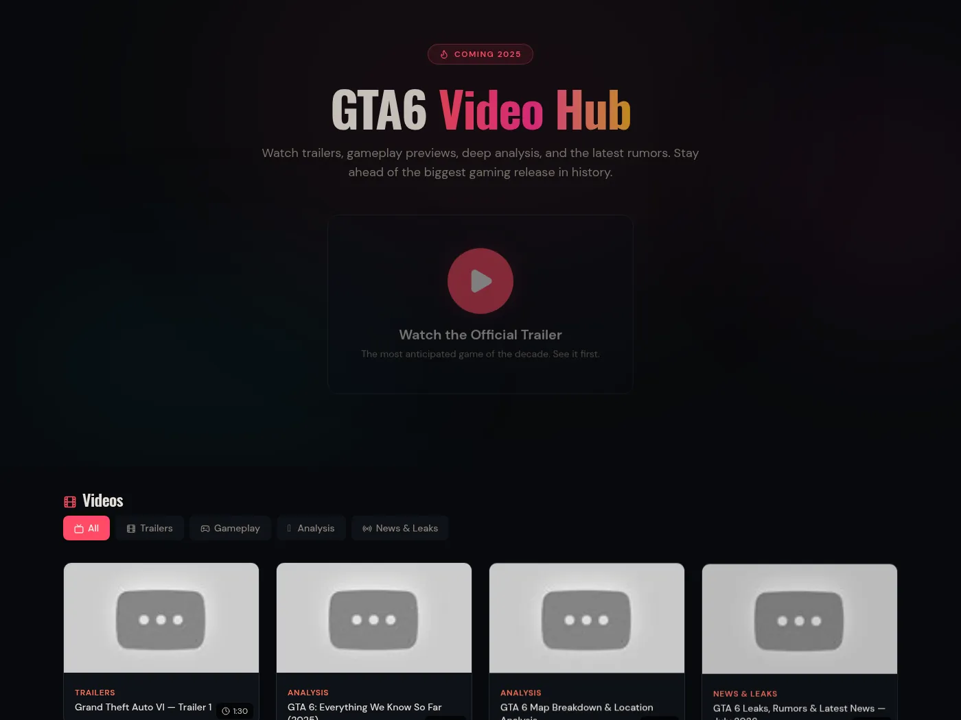 GTA6 Video Hub