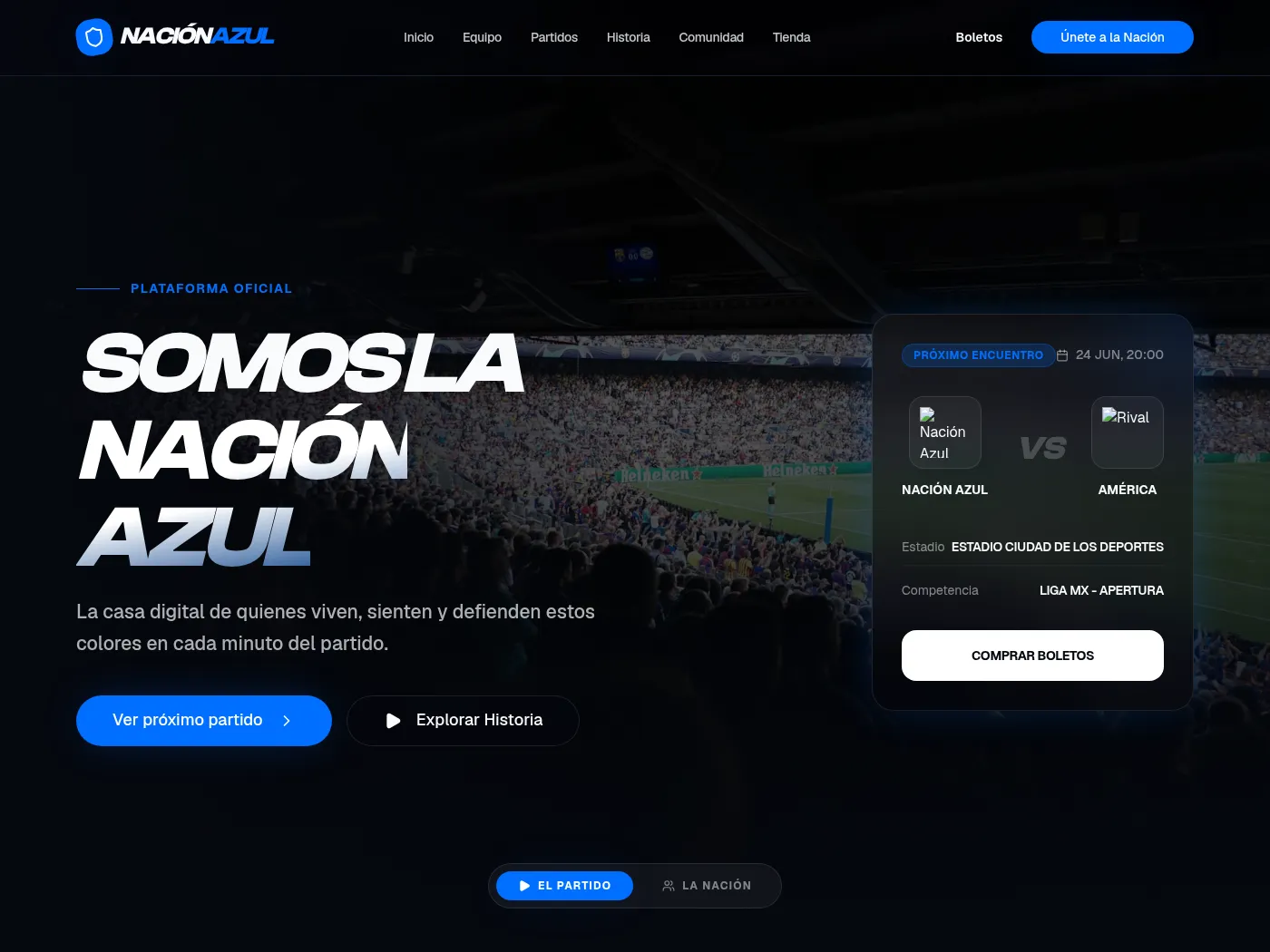 Nación Azul Home