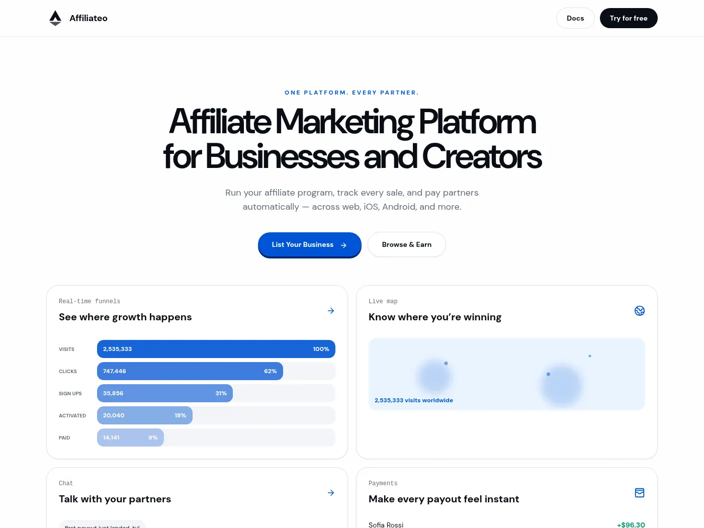 Affiliateo Referral Platform