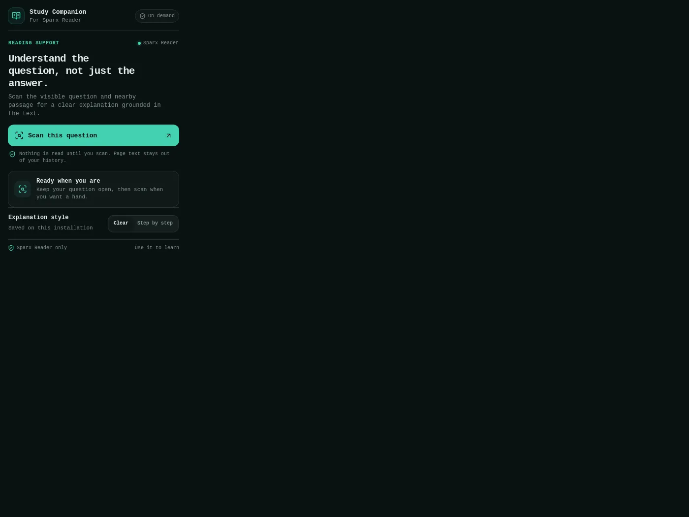 Study Companion Extension