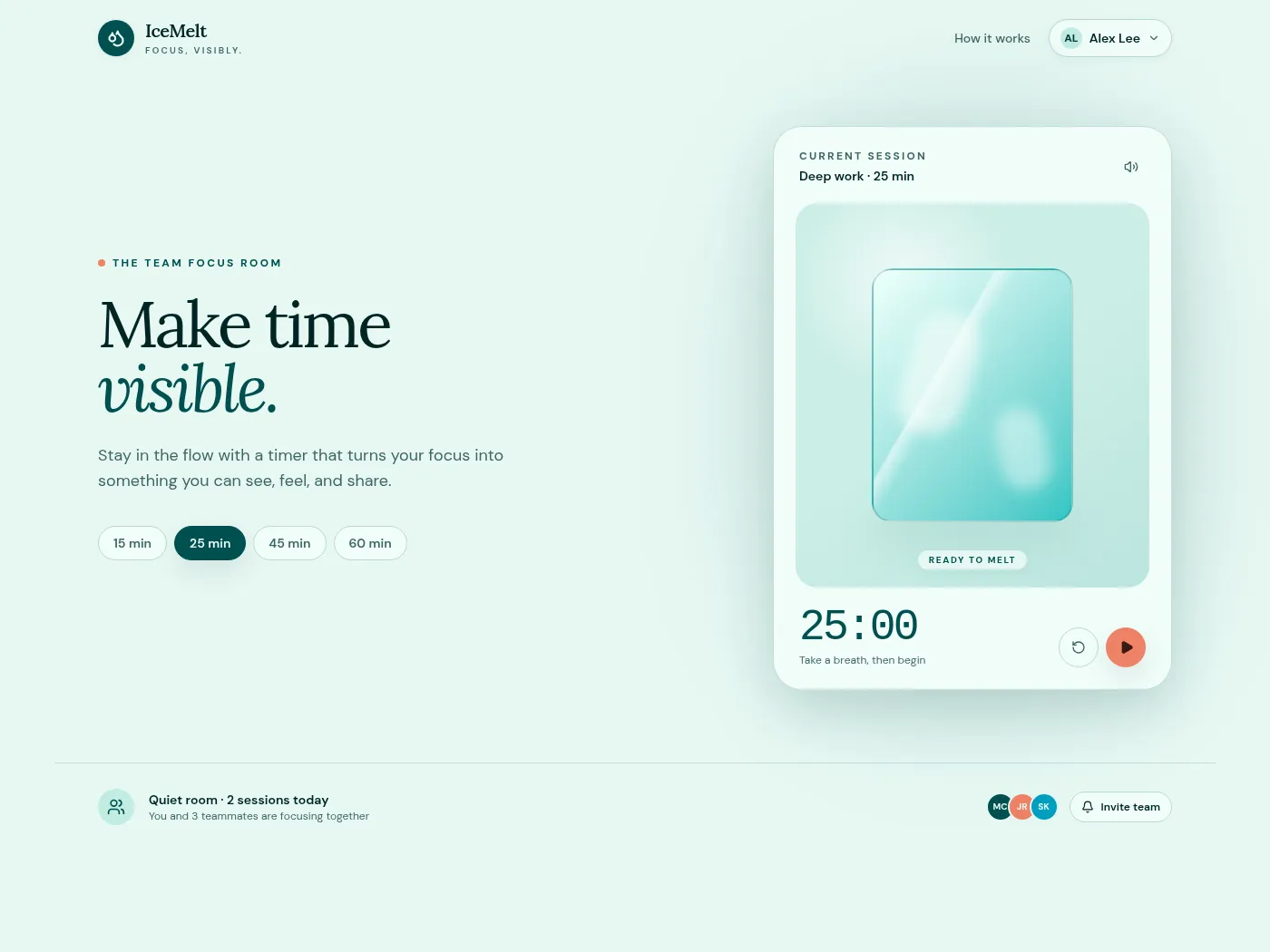 IceMelt Study Timer