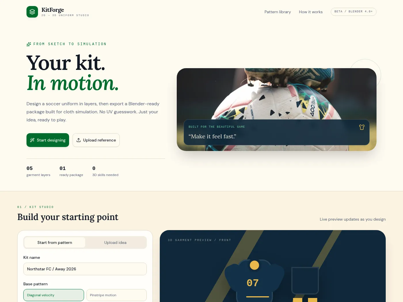 Blender Uniform Maker
