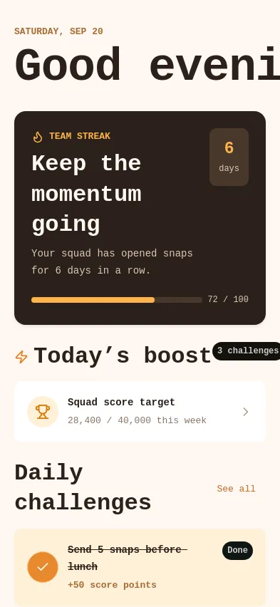 SnapScore Boost Buddy