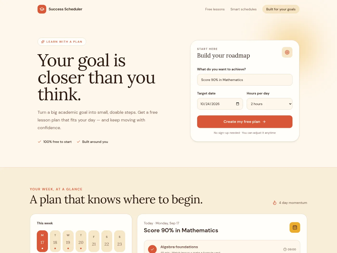 Success Scheduler