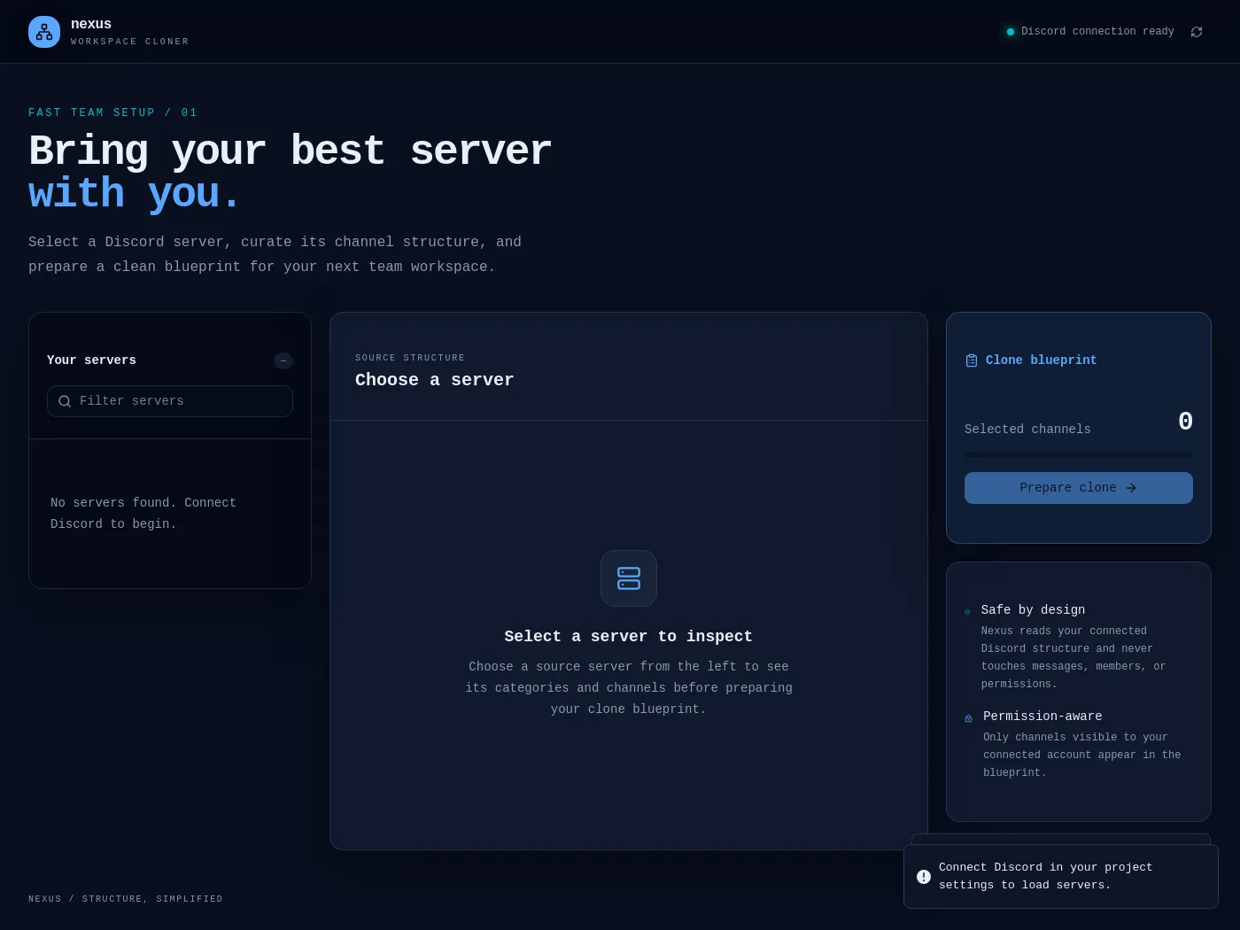Discord Server Cloner