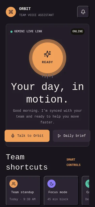 Gemini Team Voice Assistant