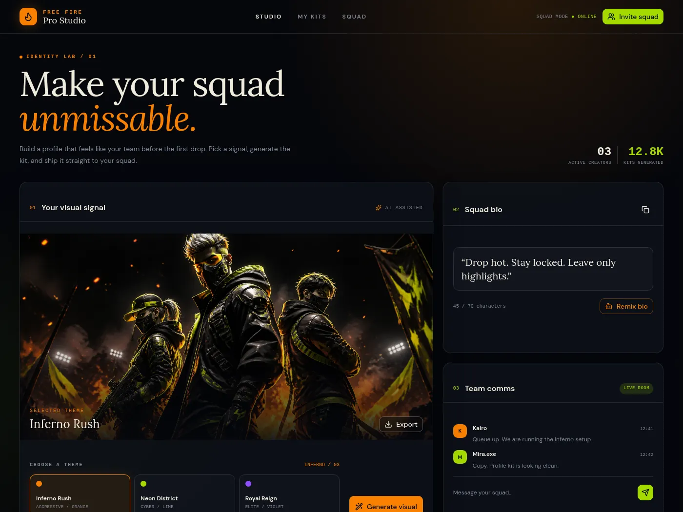 Free Fire Pro Studio