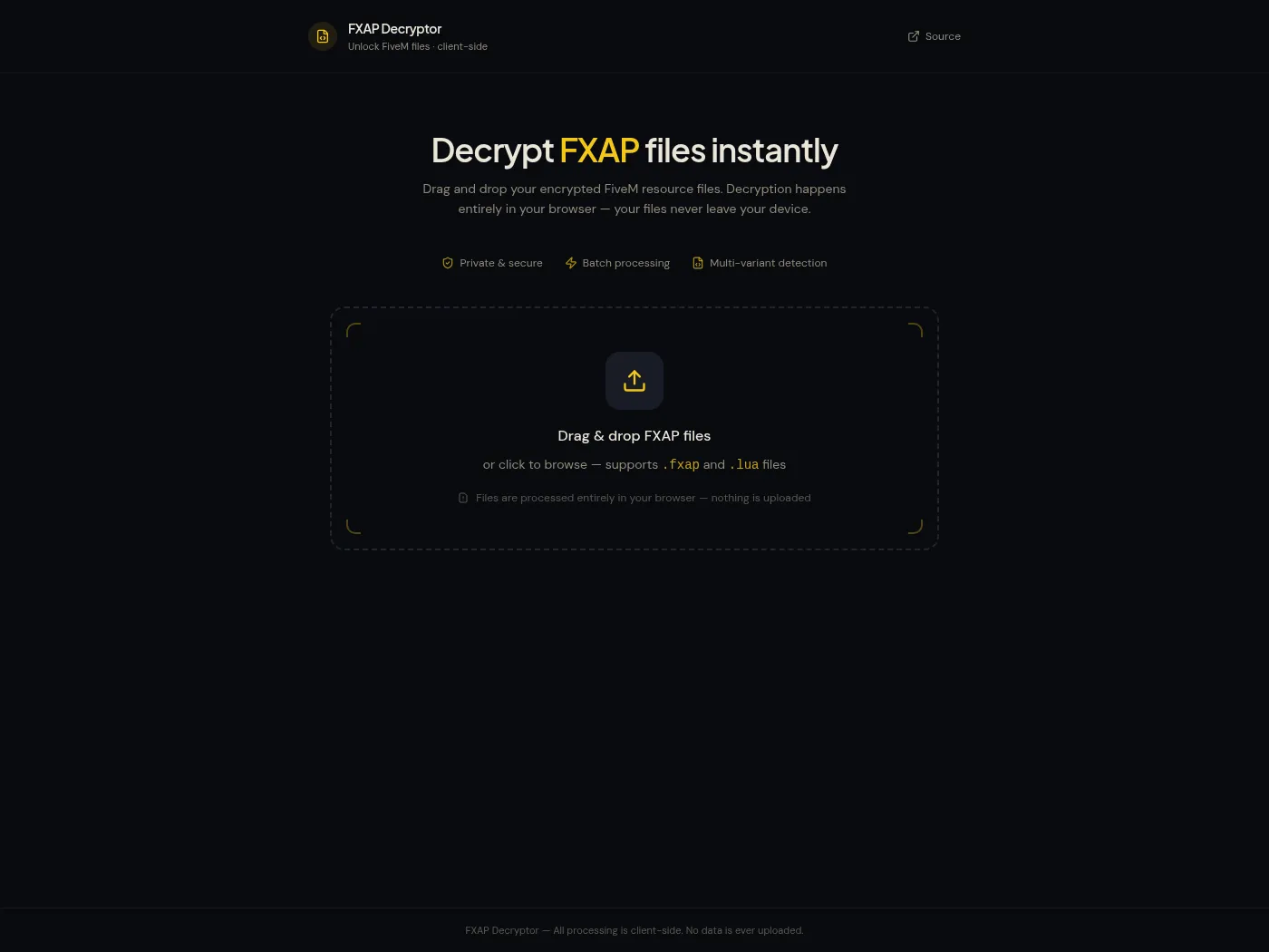 FXAP Decryptor Tool