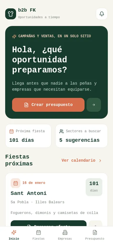 B2B Fest Planner App