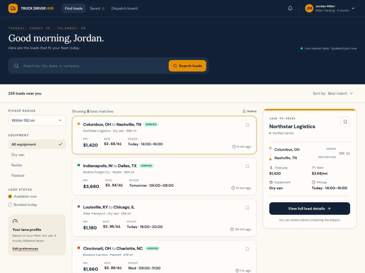 Truck Driver Hub
