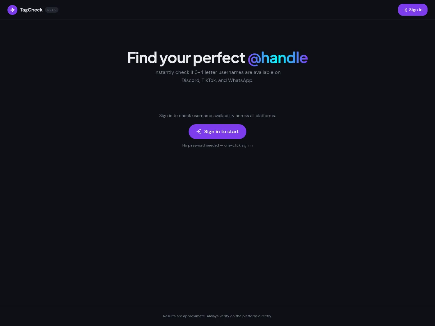 Social Tag Availability Checker