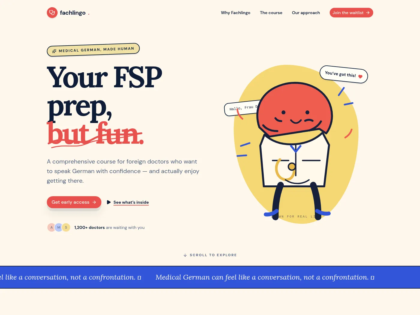 Fachlingo Landing Page