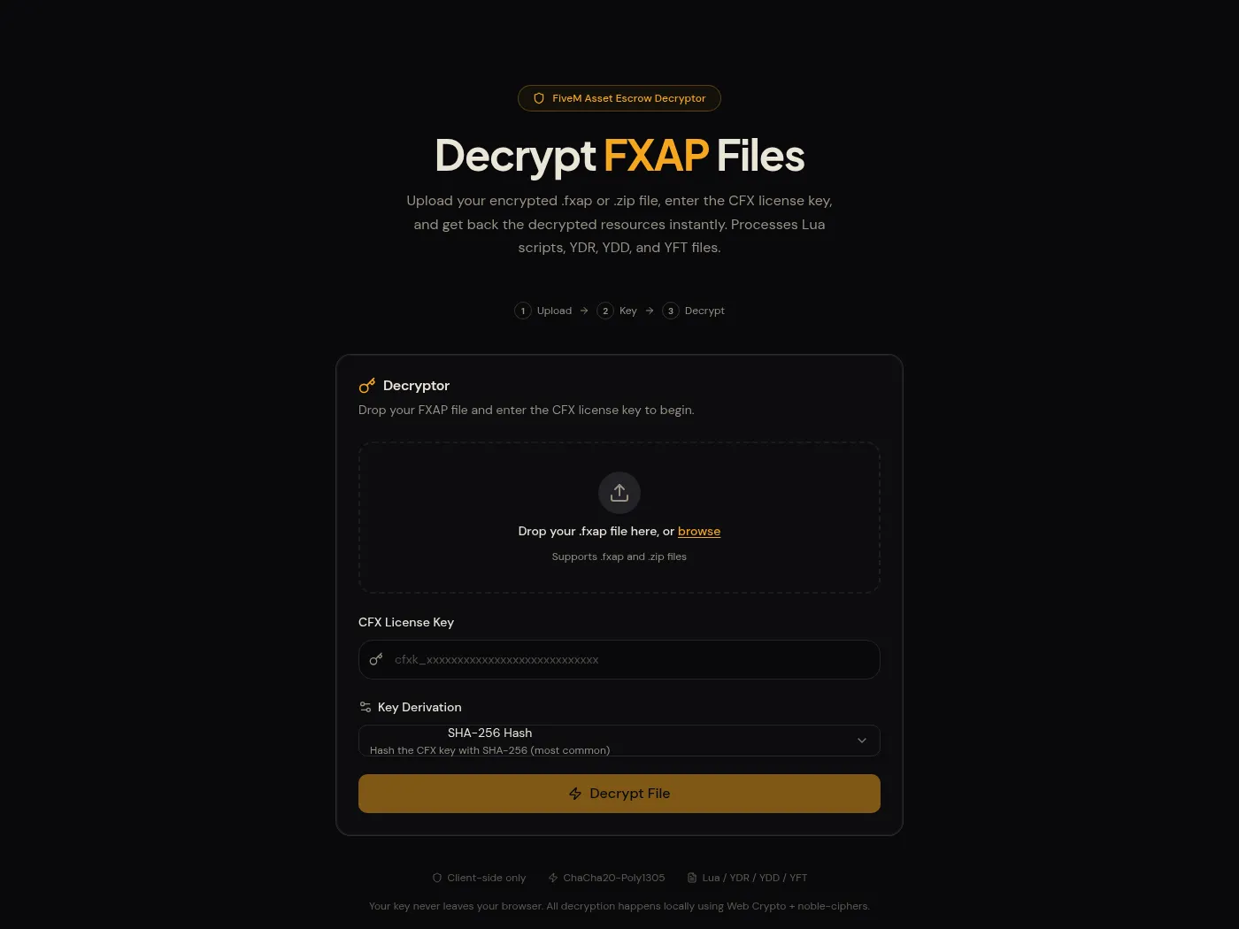 FXAP File Decryptor