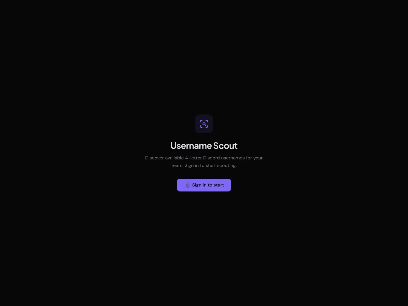 Username Scout