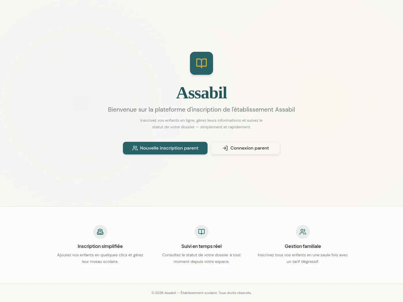 Assabil School Enroll Web