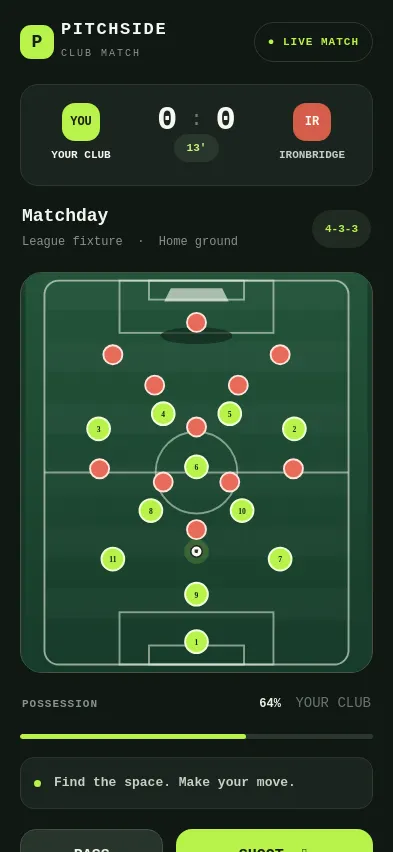 3D Football Team Manager