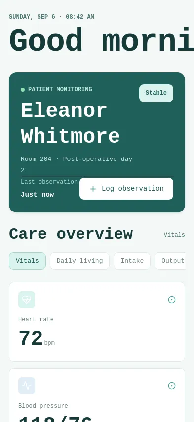 VitalCare Health Tracker