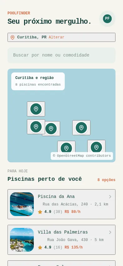 Aluga piscina