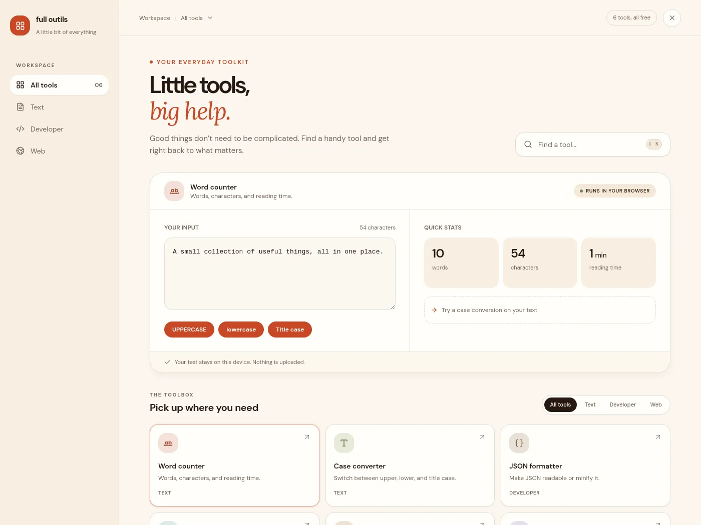 Full Outils Hub