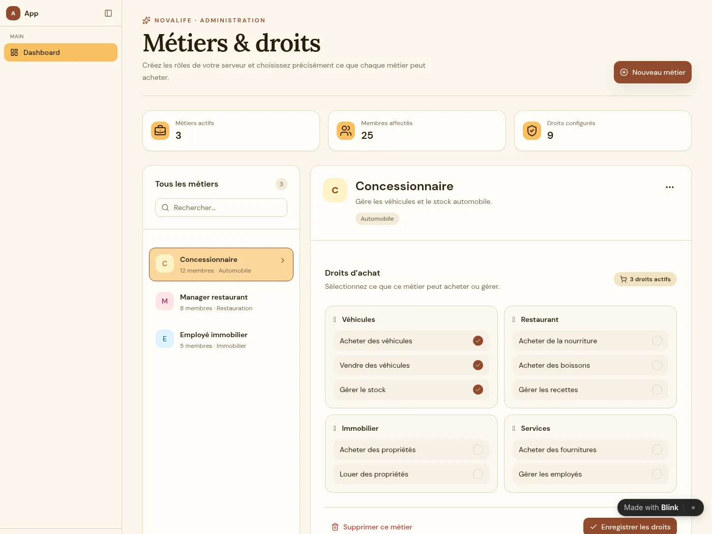 Job Role Rights Plugin