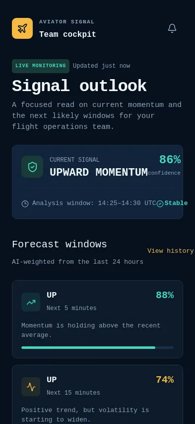 Aviator Signal Predictor