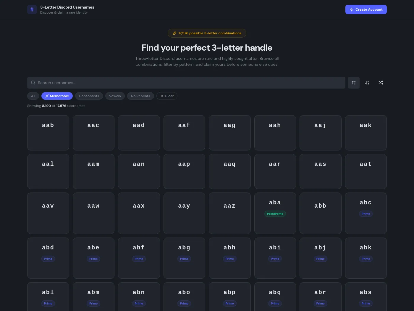 Discord Username Finder