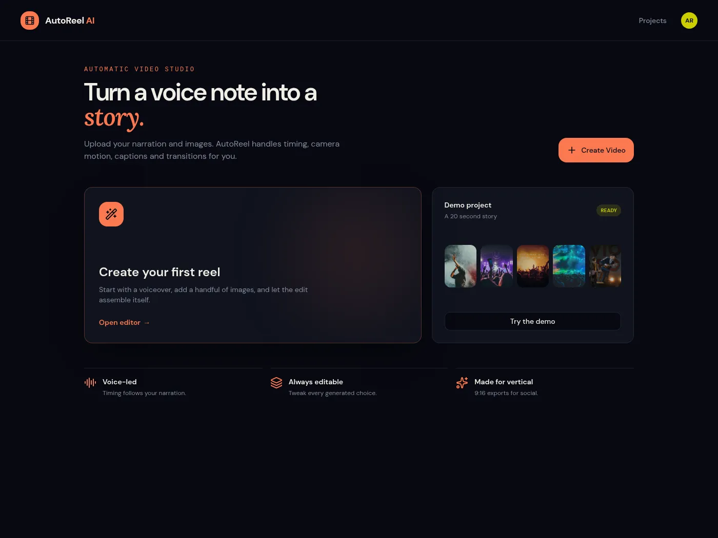 AutoReel AI Video Editor