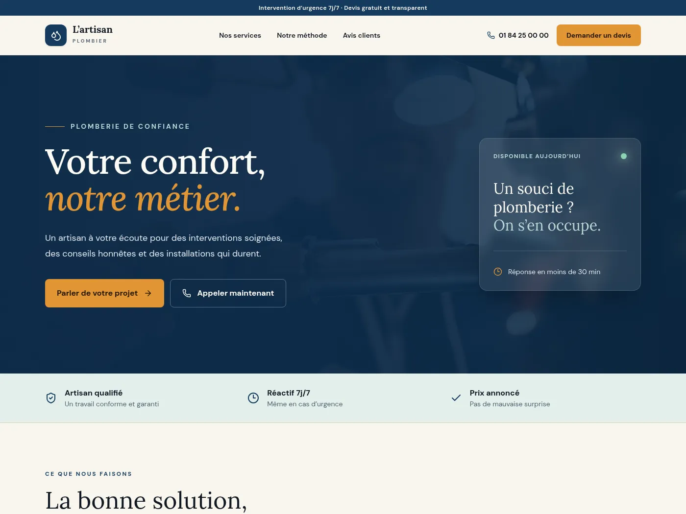 Plombier Pro Site