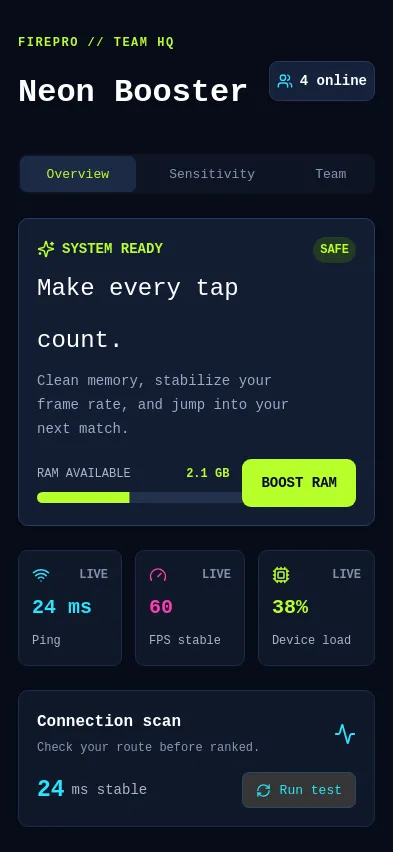 FirePro Neon Booster
