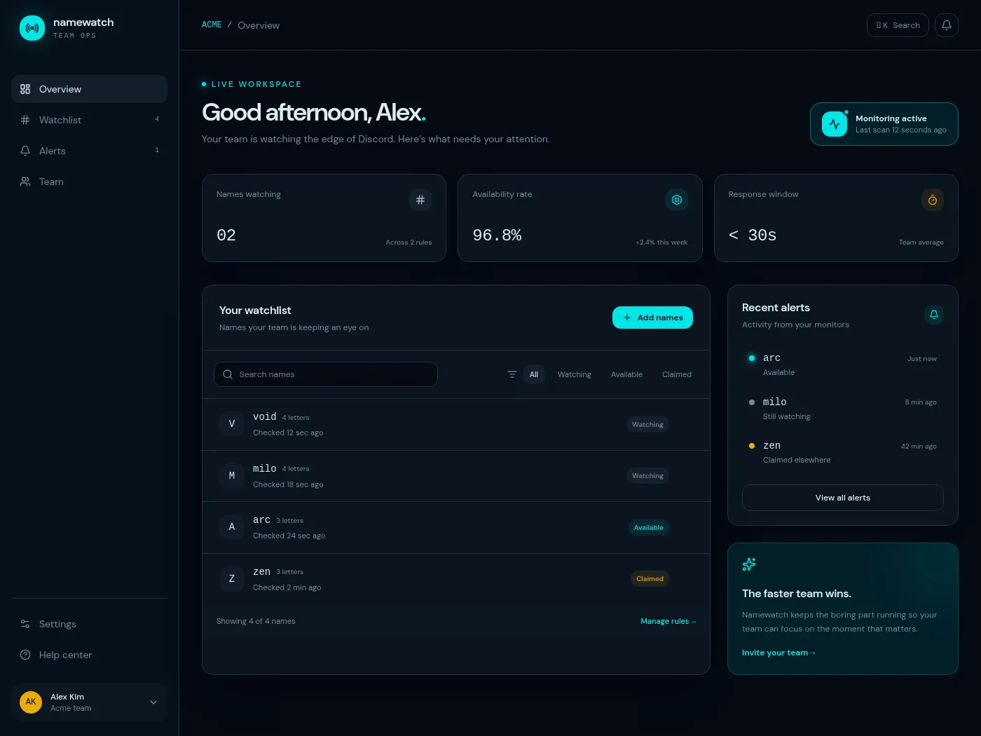 Discord Name Sniper