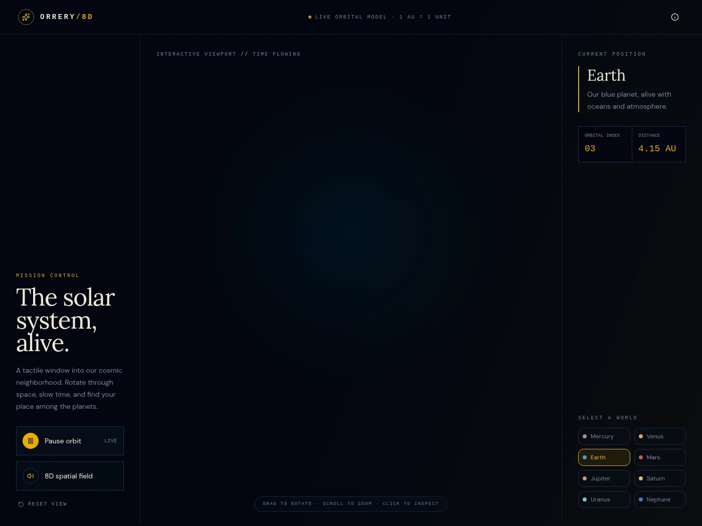 Solar System 8D Viewer