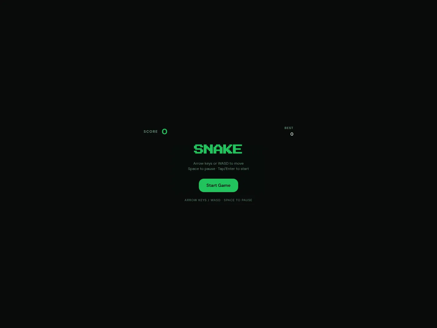 Classic Snake Game