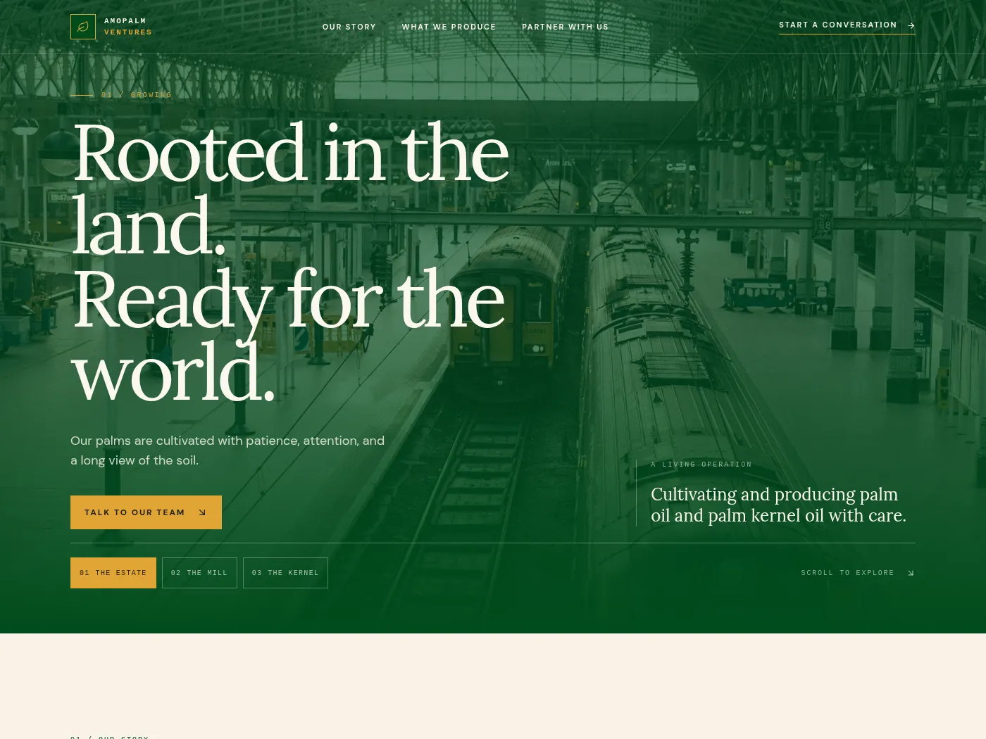 AMOPALM Farm Website