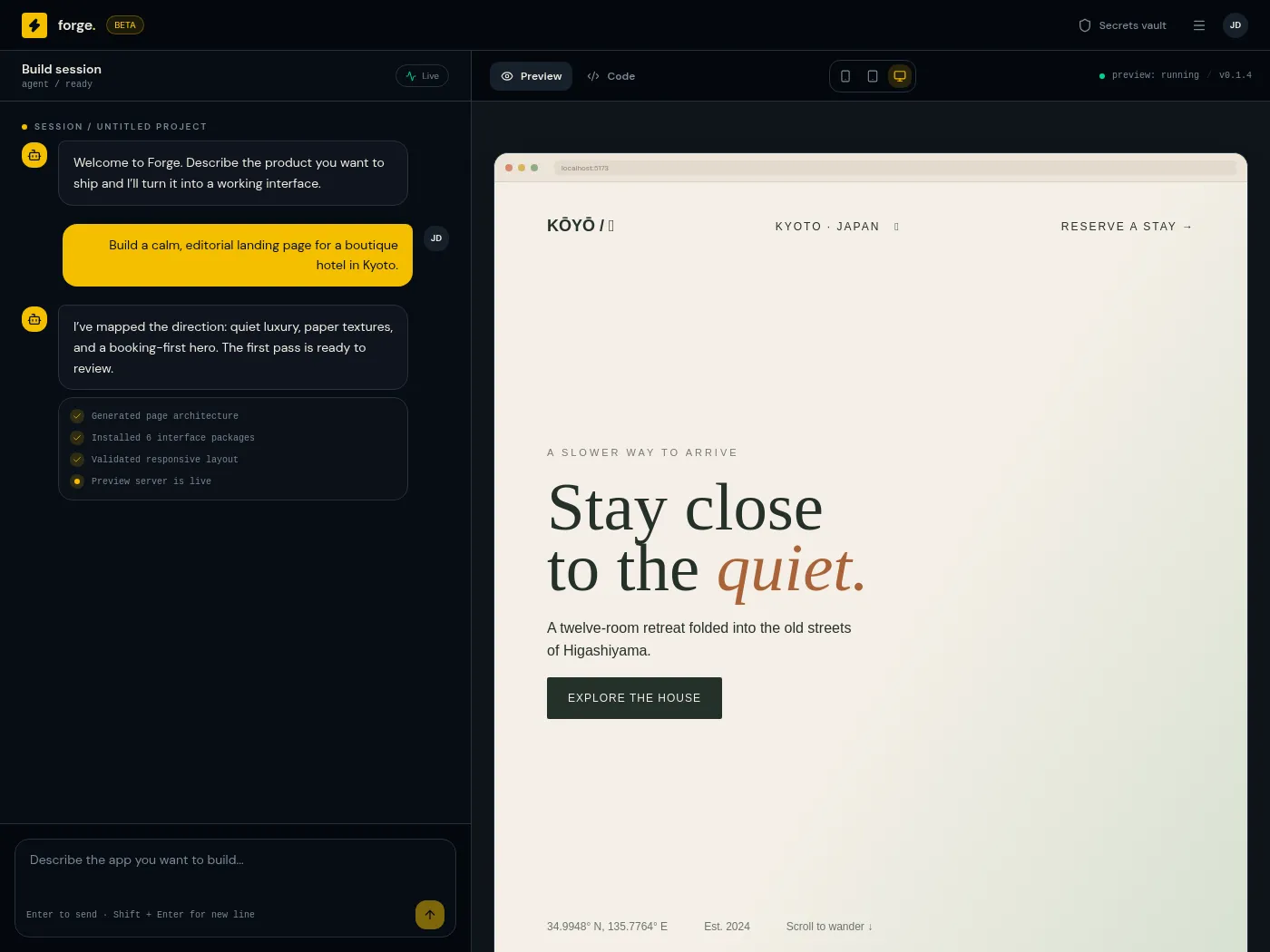 ChatWeb Gen Platform