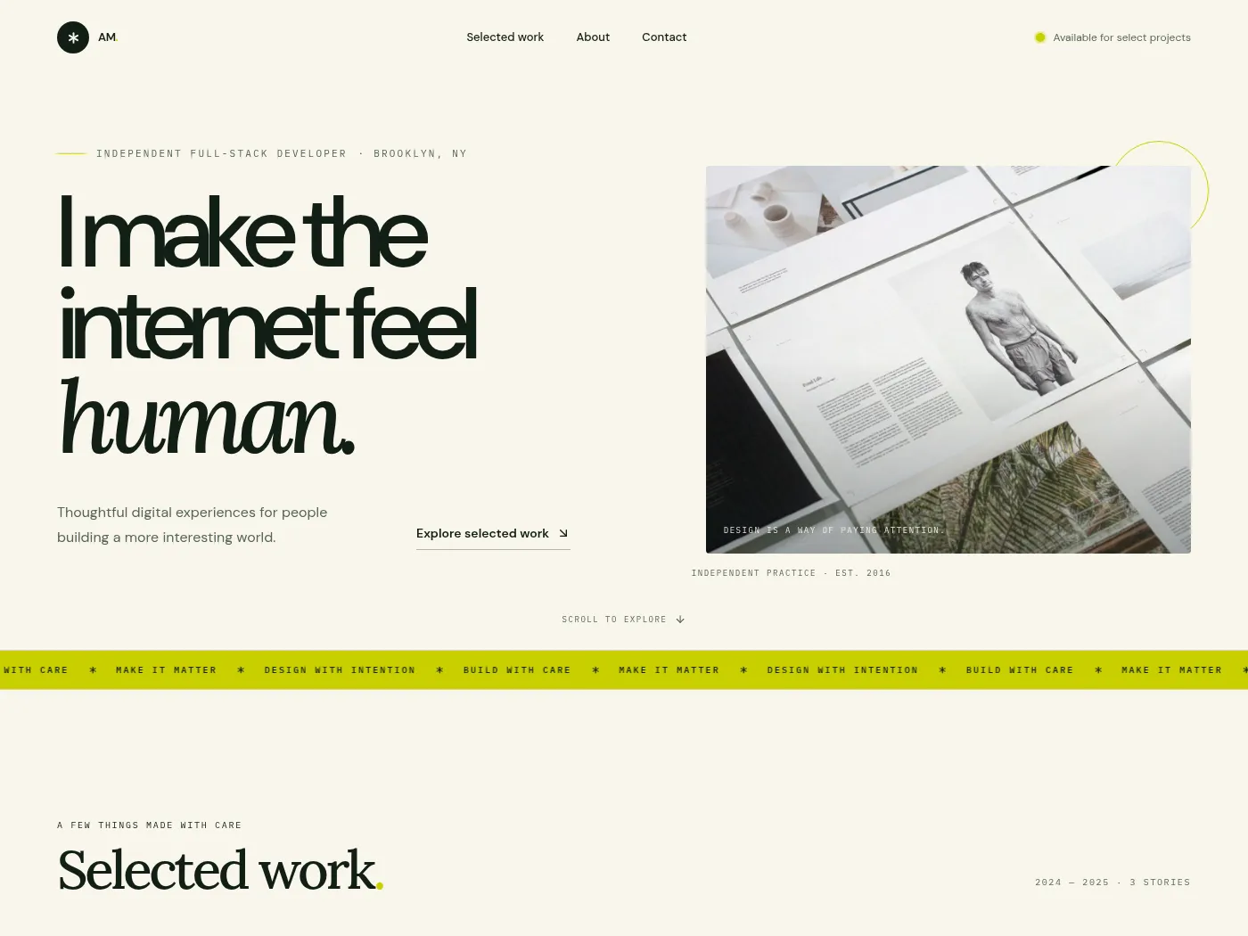 Modern Web Dev Portfolio