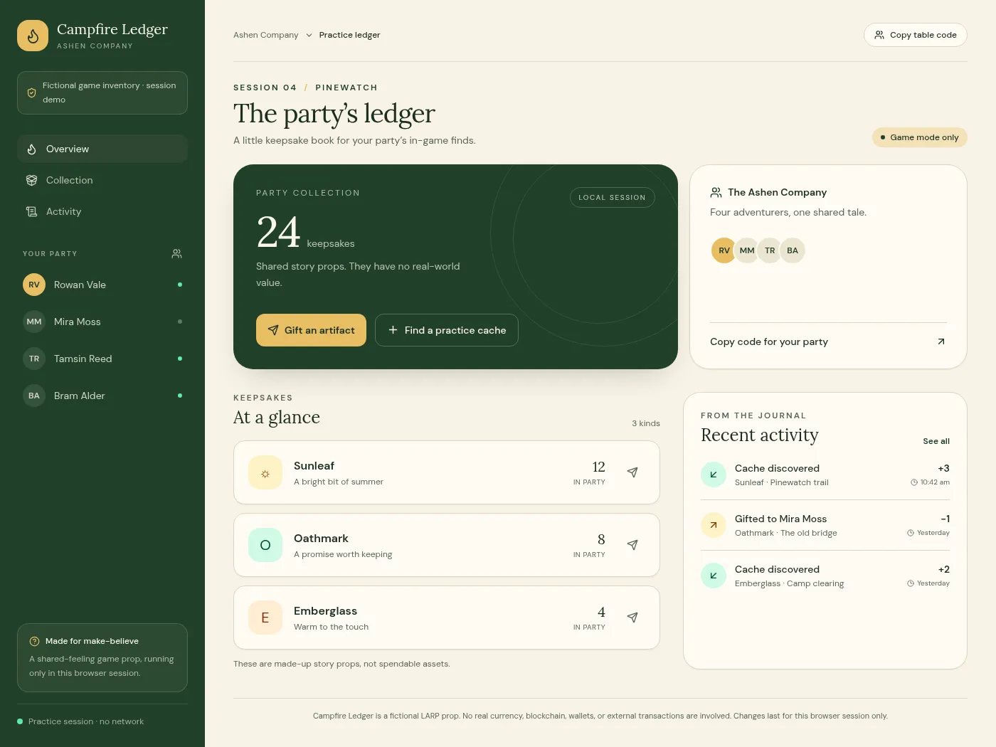 Phantom Wallet LARP App